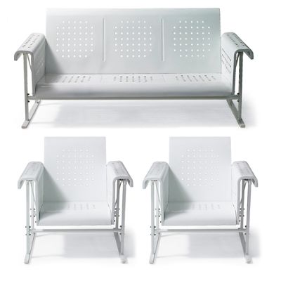 Retro Squares 3-pc. Glider Seating Set | Grandin Road