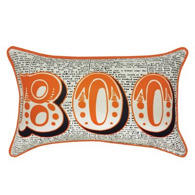 "Boo" Lumbar Pillow | Grandin Road