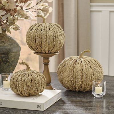 Solid Wood Pumpkin | Grandin Road