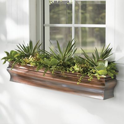Lena Copper Window Box | Grandin Road