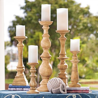 Textured Flameless Candle | Grandin Road