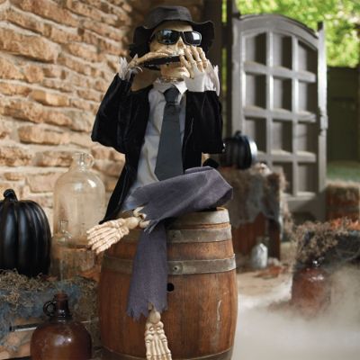 Elwood Bones Harmonica Skeleton - Grandin Road Blog